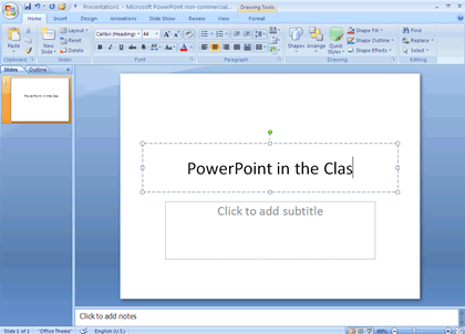 Welcome to PowerPoint